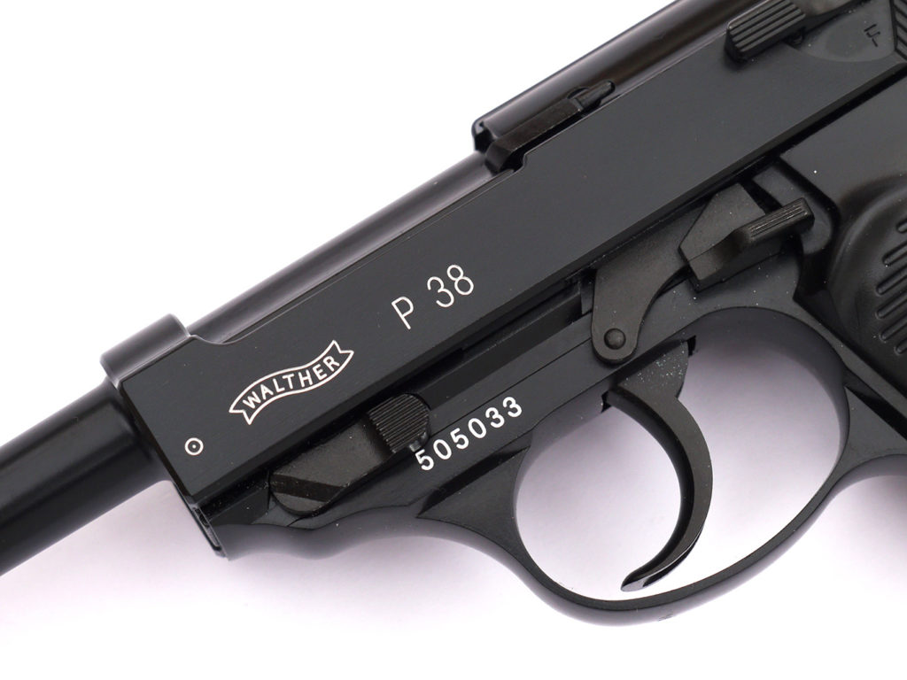 WE-P38-BK-100YEAR-WHITE-MARK | gunmarking.com